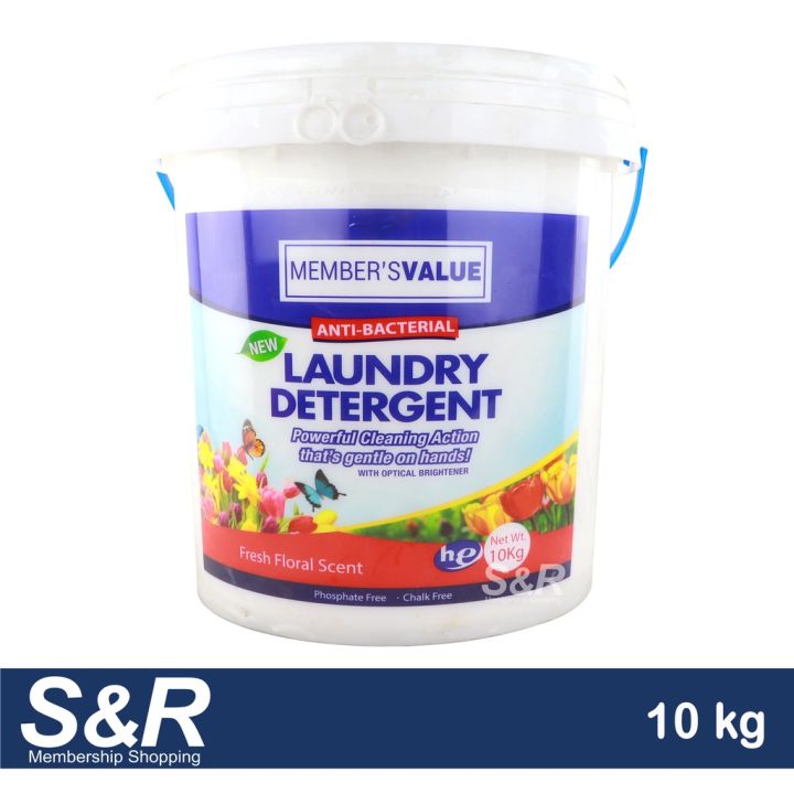 S&R Member's Value Powder Detergent Bucket 10kg * | Lazada PH
