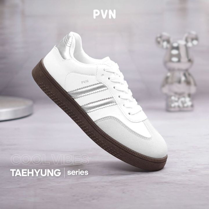 PVN Taehyung Sepatu Sneakers Wanita Sport Shoes Silver 303 | Lazada ...