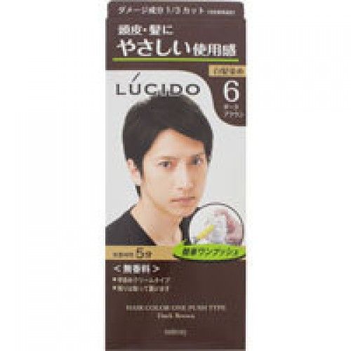 Lucido Dark Brown Hair Color One Push Type (50g) Exp 2026 | Lazada