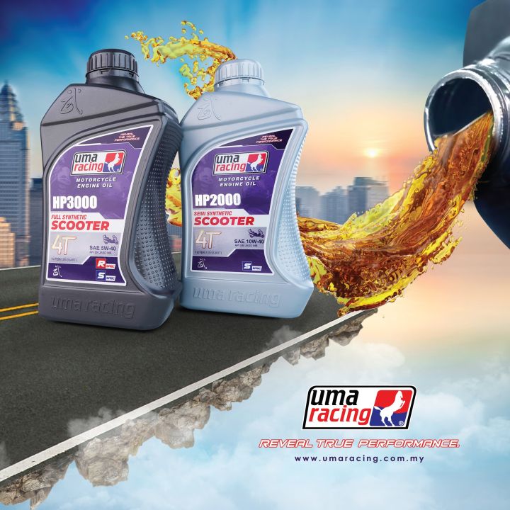 UMA Racing Scooter Engine Oil 4T (Universal) Fully Synthetic 5W-40 and ...