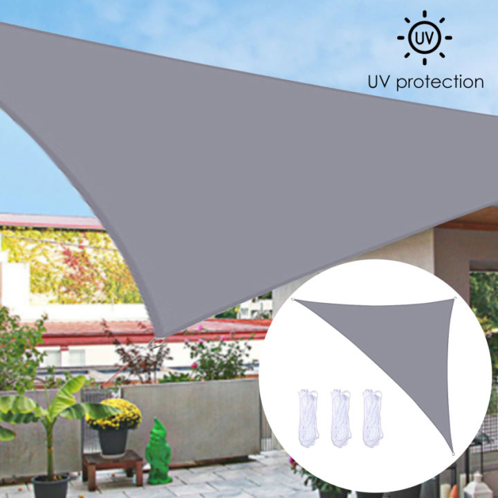Triangle Sun Sail Shade Waterproof Outdoor Garden Canopy Right Angle 3 ...