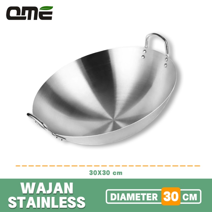 [tangy toys] QME Wajan Stainless 555 Tebal Kuali Premium dengan ...