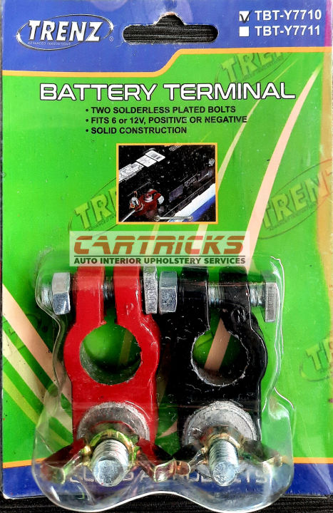 CAR BATTERY TERMINALS Positive and Negative Trenz | Lazada PH
