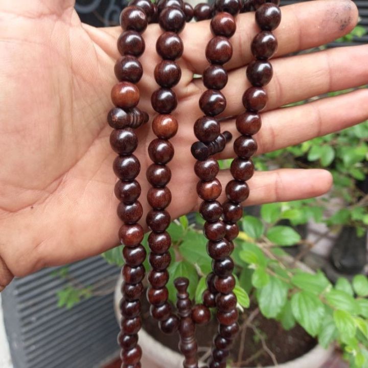 Tasbih stigi asli 10mm GRADE A tasbih 99 butir kayu stigi laut tasbih ...