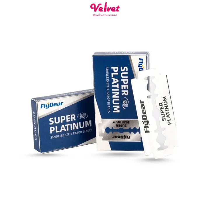 Super Platinum Stainless Steel Razor Blades ใบมีดโกน ใบมีด 2คม สแตนเลส ...