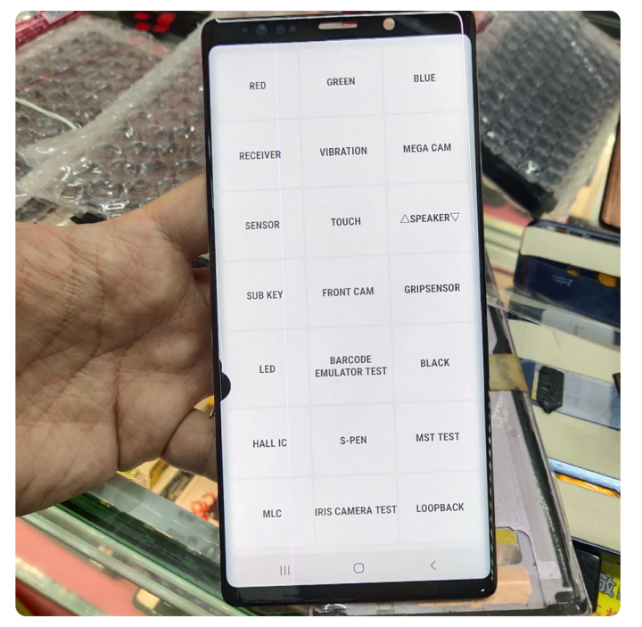 ต้องมีสายตายจุดเดิมสำหรับ Samsung Galaxy Note 9 N960f N960u ชิ้นส่วน
