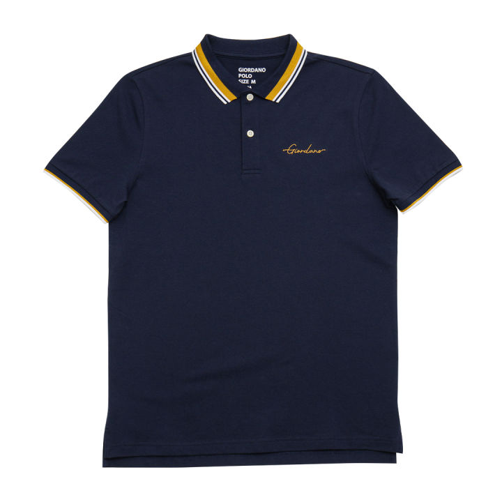 GIORDANO Men's Signature Polo (01012256) | Lazada PH