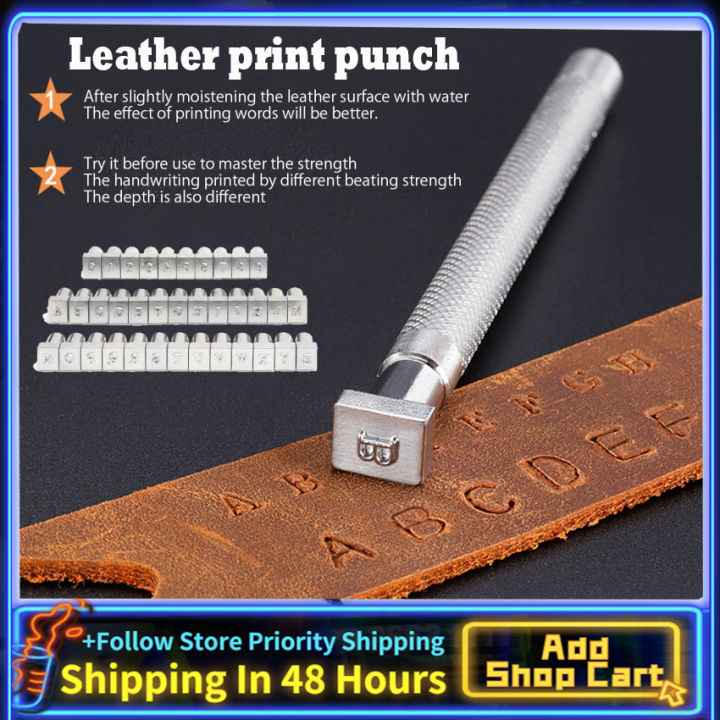 Steel Punch Alphabet Letter Number Leather Stamper Set, Letter Number ...