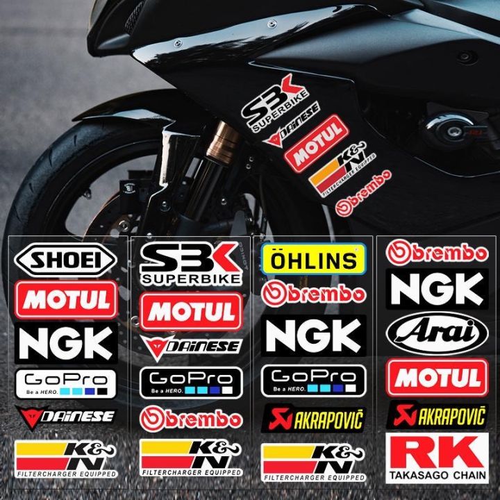 Reflective Motorcycle Side Strip Bike Helmet Sticker Car Styling Vinyl ...