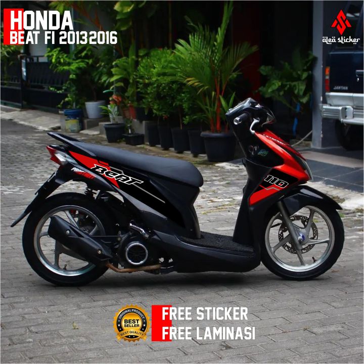 Striping Beat Fi 2013 2016 Simple Striping Variasi Honda Beat Sticker
