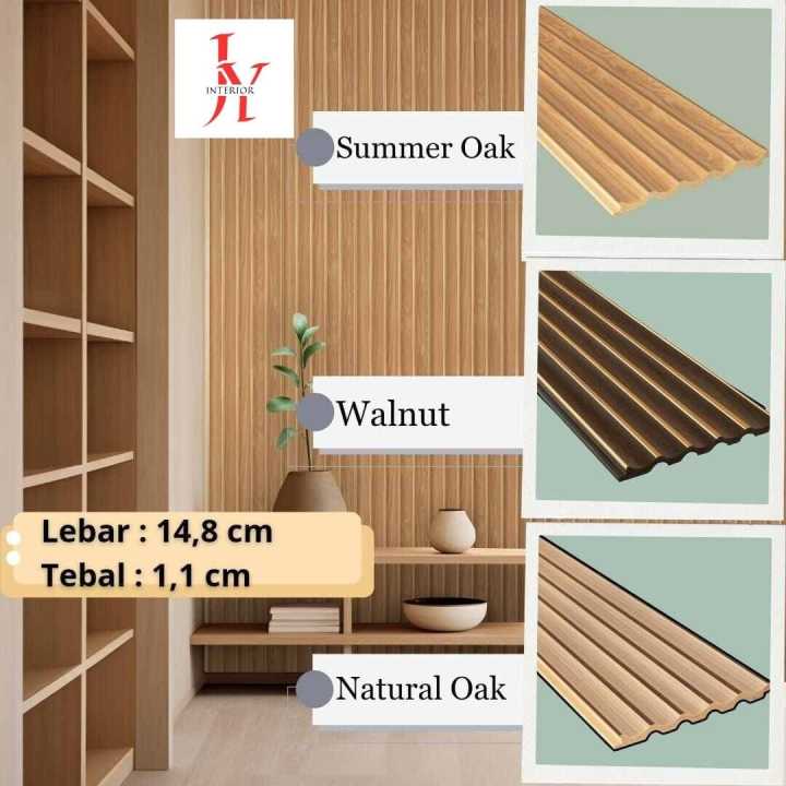 [PROMO FREE LEM SEALANT] WOOD PANEL WPC FLUTED WALLPANEL PANJANG 290CM ...