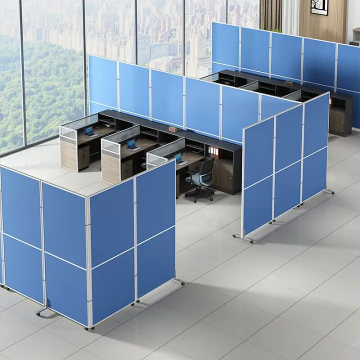 Office mobile screen folding partition wall simple modern push-pull ...