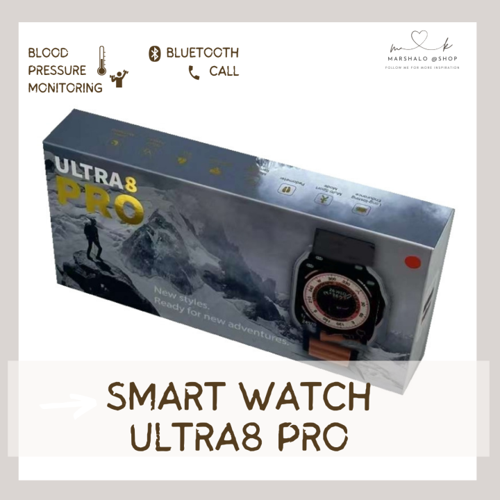 Ultra 8 Pro รุ่นใหม่ 2023 ล่าสุด นาฬิกาบลูทูธ Smart watch จอ 49 มม. ภาพ ...