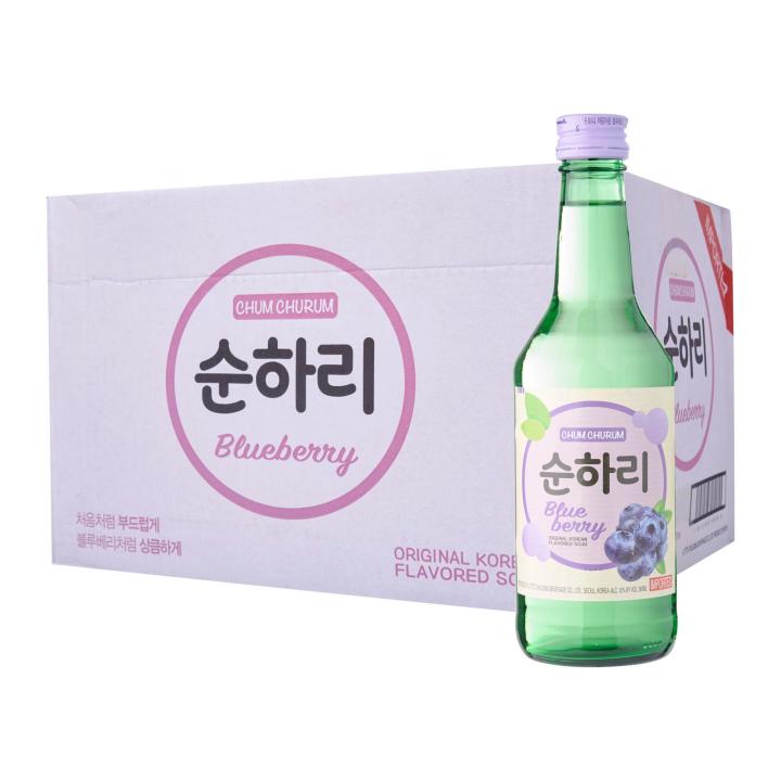 LOTTE Blueberry Soju - Carton (20 x 360ml) [Chum-Churum - Korean Soju ...