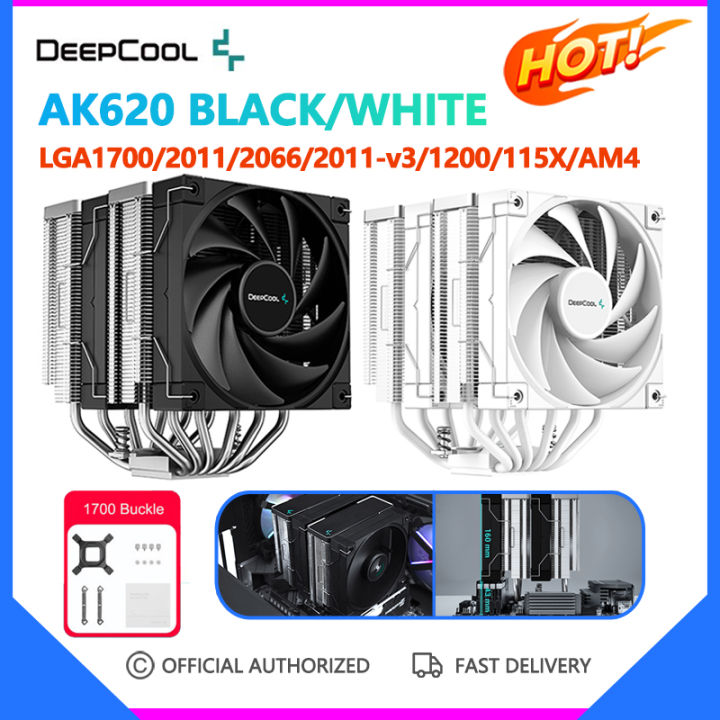 Deepcool AK620 Radiator 6 heatpipes CPU Cooler twin towers radiator fan ...