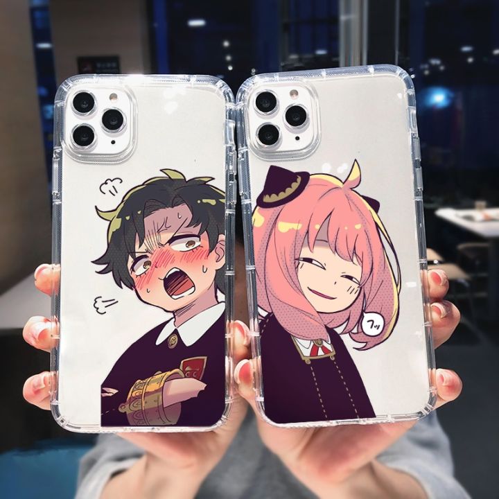 QuXis New Anime Spy X Family Anya Couple Phone Case For iPhone 13 11 12 ...