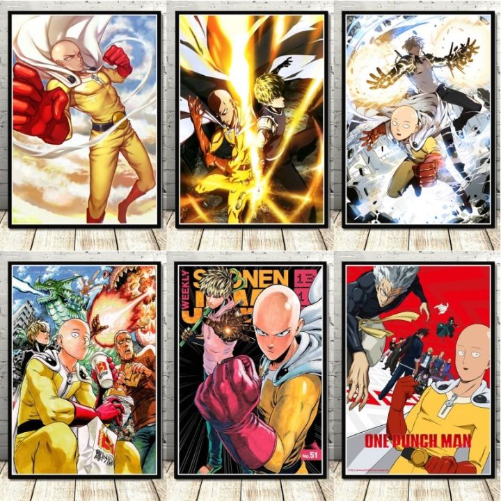 《Lao new de photo frame》 One Punch Man Home Decor Prints Anime Japan ...