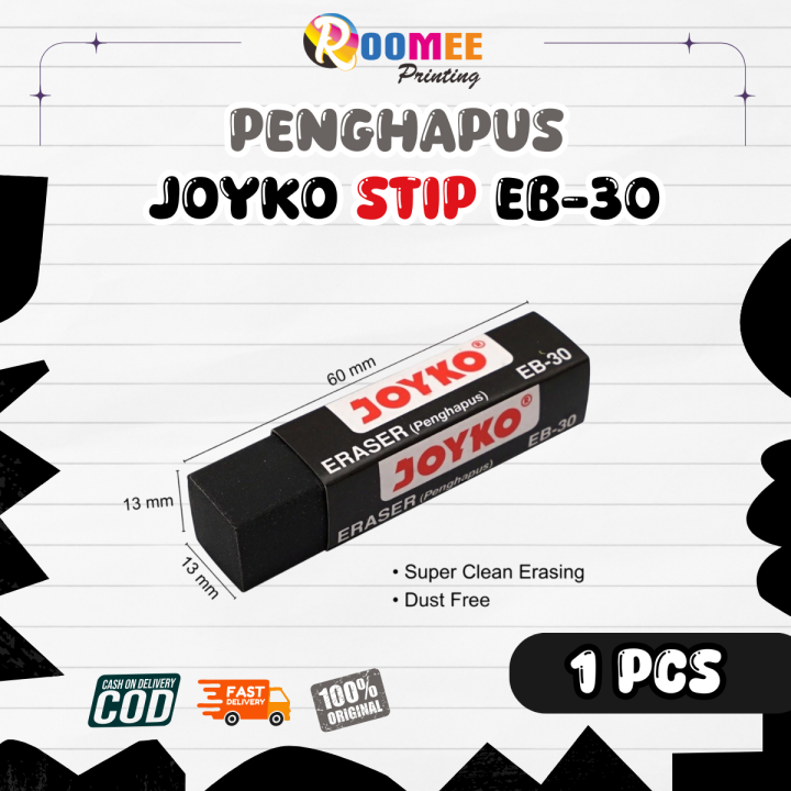 (1PCS) PENGHAPUS EB-30 BLACK JOYKO / JOYKO ERASER EB-30 BLACK | Lazada Indonesia