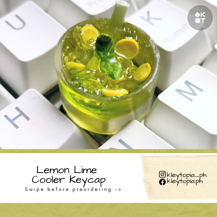 LEMON LIME COOLER | Handmade Custom Artisan Keycap | For Mechanical ...