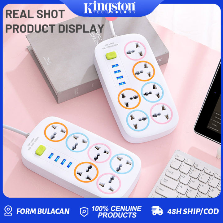 Universal USB Socket Power Strip with 4 USB Port 6 Power Socket 2500W ...