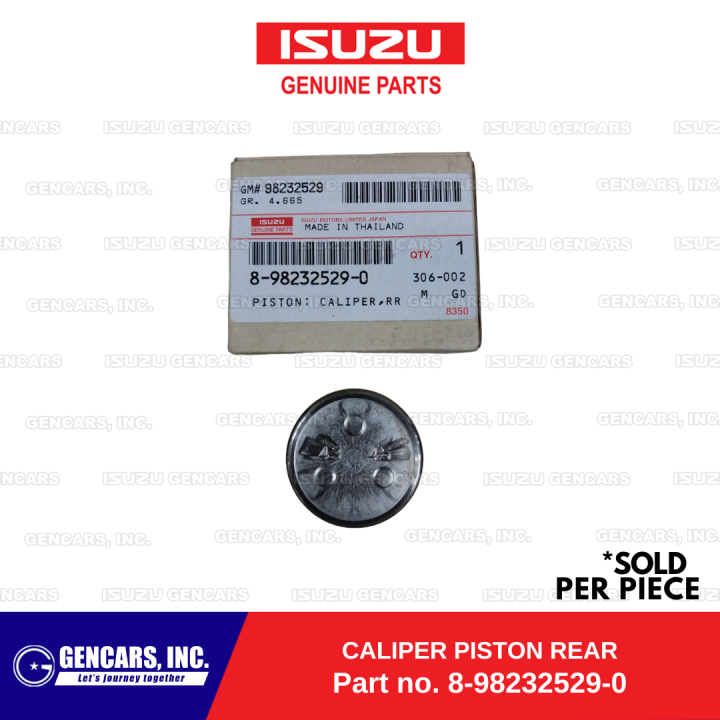 Isuzu Caliper Piston Rear Brake for Mux 2015-2020 (8982325290) (Genuine ...