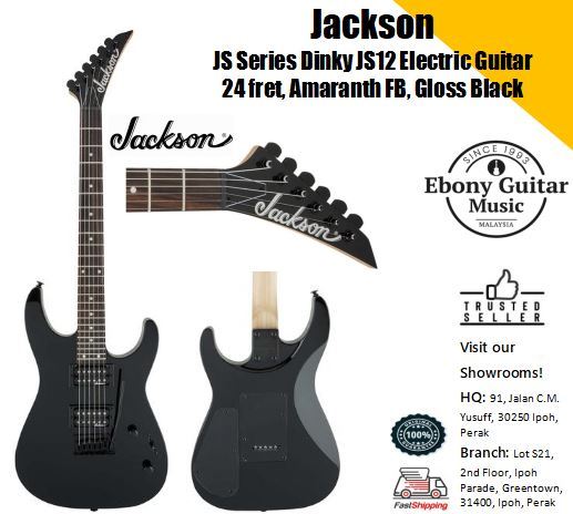 Jackson JS Series Dinky JS12 Electric Guitar 24 fret, Amaranth FB ...