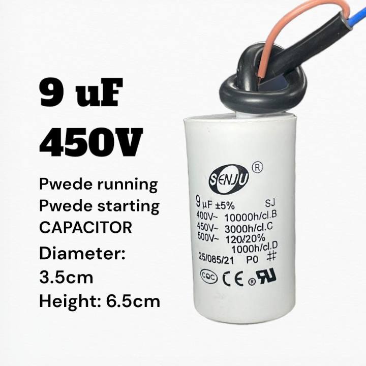 Senju 4uF to 60uF 450V Starting / Running Capacitor | ZeJe | Lazada PH