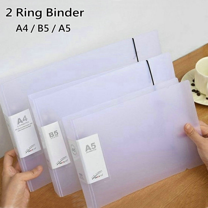 2-Ring Binder A4 Landscape Paper Organizer Document Binder A5 B5 ...