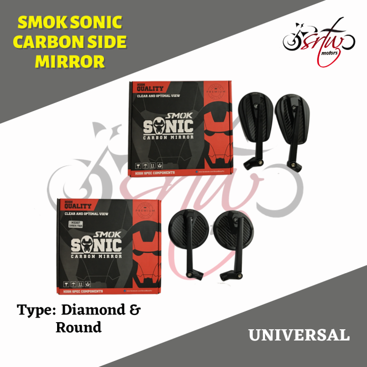 SRTW SMOK Sonic Carbon Side Mirror Universal | Lazada PH