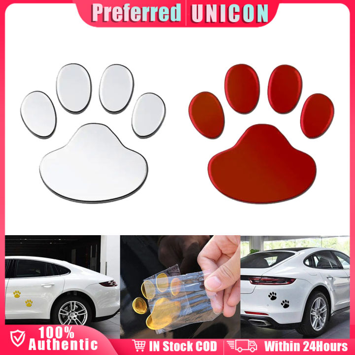 3D Animal Dog Cat Bear Print Foot Fingerprint Footprint Sticker car ...