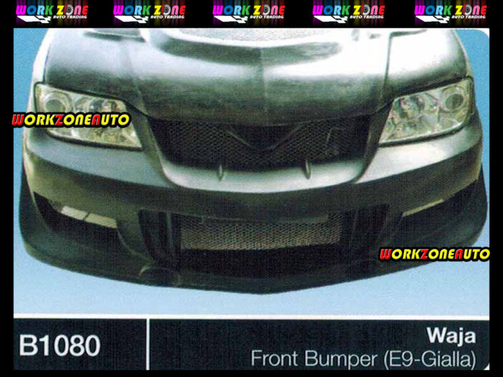 B1080 Proton Waja Fiber Front Bumper (E9-Gialla) Body kit Bodykit | Lazada