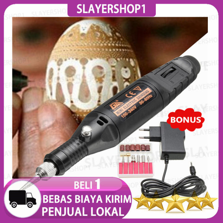 MEG-M1SET MESIN GERINDA MINI ELEKTRIK PENGUKIR KAYU, TEMPURUNG KELAPA ...