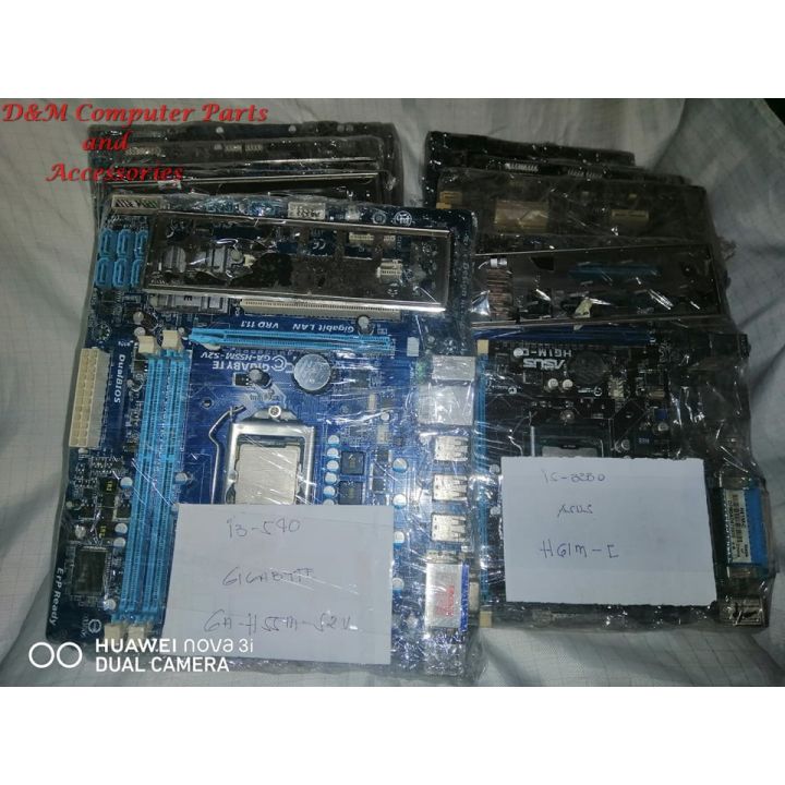 COD USED ASSORTED BRAND INTEL I-SERIES BUNDLE ( MOTHERBOARD PROCESSOR ...