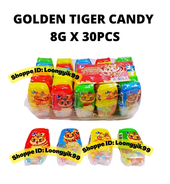 GOLDEN TIGER CANDY 8G X 30PCS LOONGYIK99 | Lazada