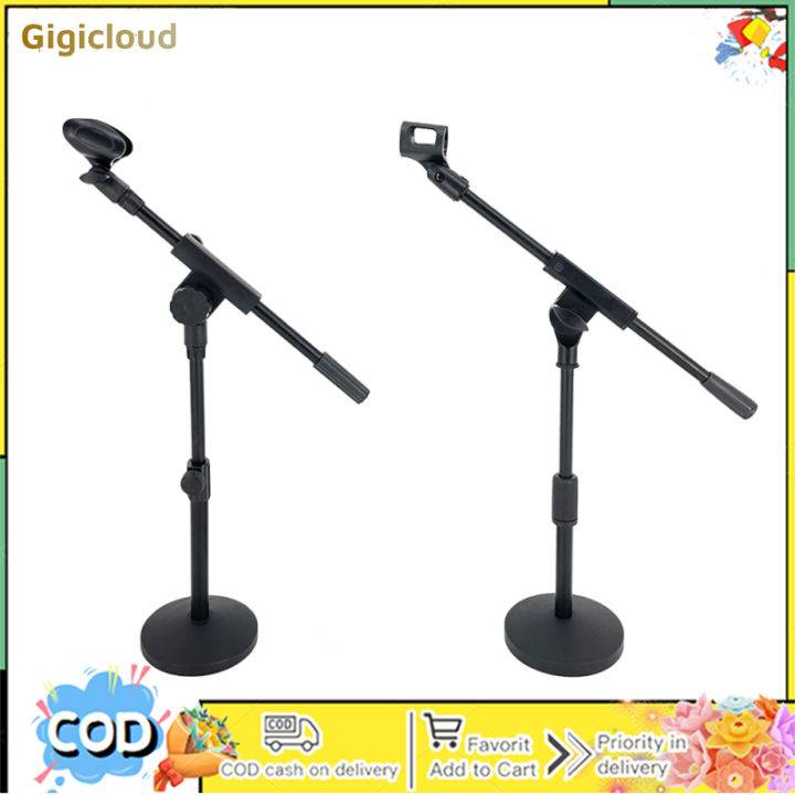 Microphone Stands Adjustable Desktop Microphone Stand With Boom Arm ...