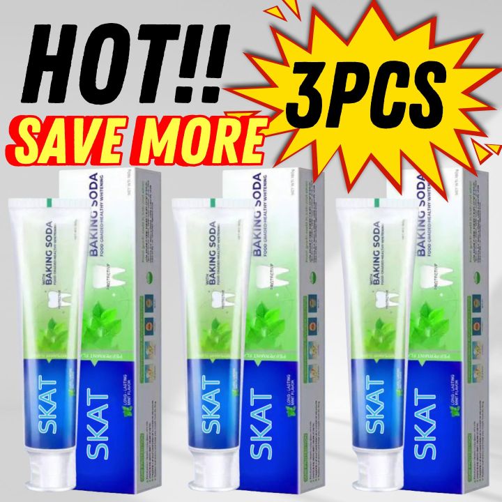 KKJJ [HOT! 3PCS] Intense EXTRA Triple Whitening Japan Tech Baking Soda ...
