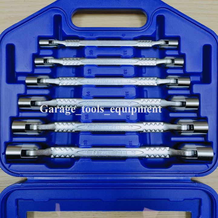 SB Tools 6Pcs Double Flexible Socket Wrench Set | Flexible Socket Set | Spanner Set | Coupling ...