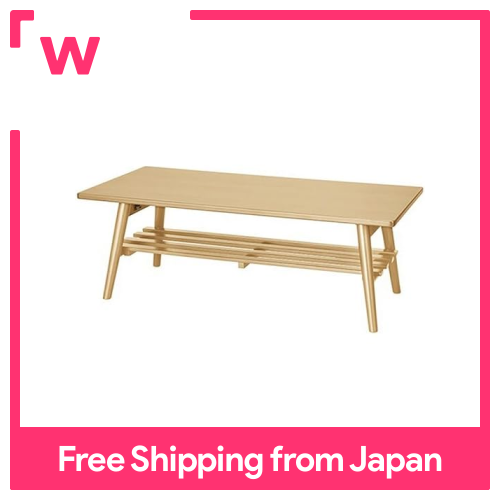 Nitori Folding table RAPOR with shelf Natural NITORI 8760965 | Lazada PH
