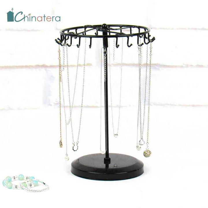 Chinatera Rotating Jewelry Organizer Detachable Earrings Ring Necklace ...