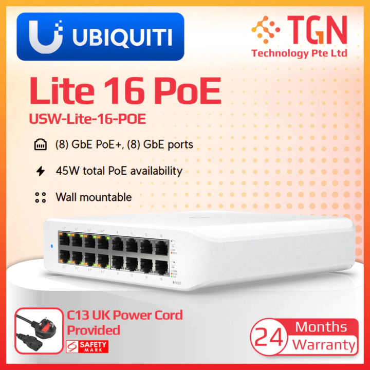 Ubiquiti Unifi Switch Lite 16 port poe switch | Lazada Singapore