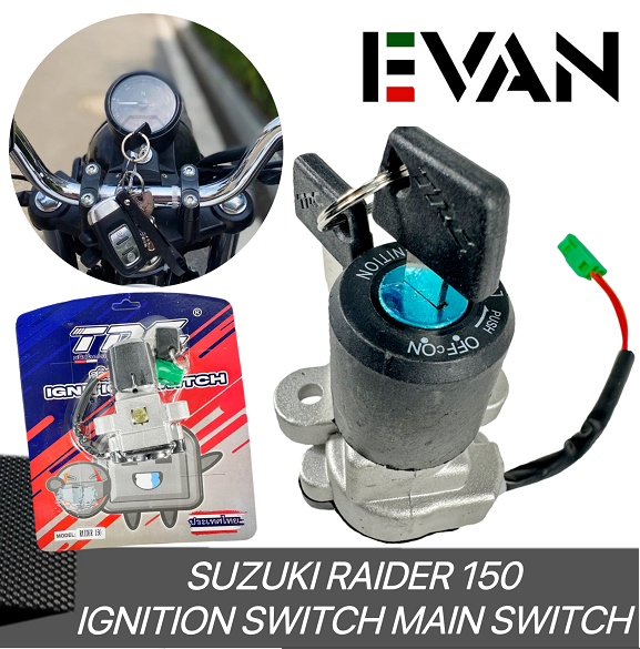 1 SET Ignition Switch Suzuki Raider 150 Main Switch Motorcycle | Lazada PH