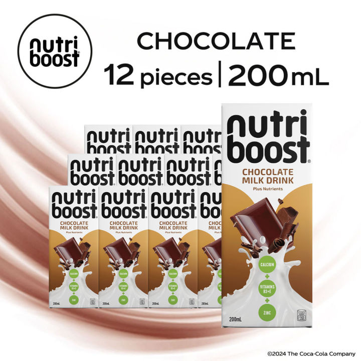 Nutriboost Chocolate Milk Drink 200ml - Pack of 12 | Lazada PH