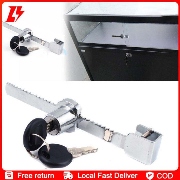 Glass Display Cabinet Sliding Door Lock Shopping Mall Exhibition Window ...