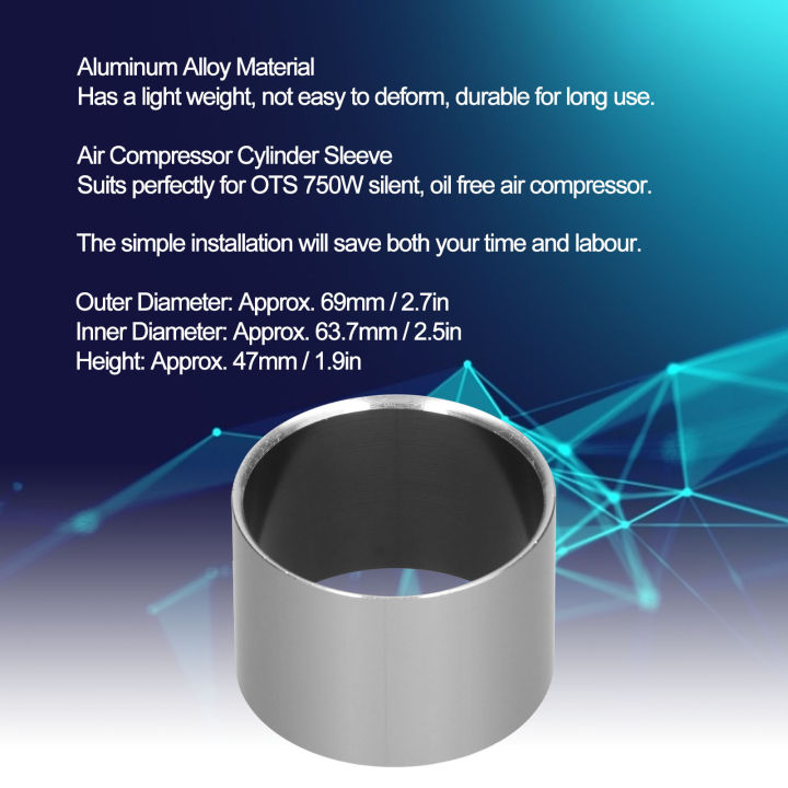 Cylinders Sleeves Aluminium Alloy Easy Installation Air Compressor ...