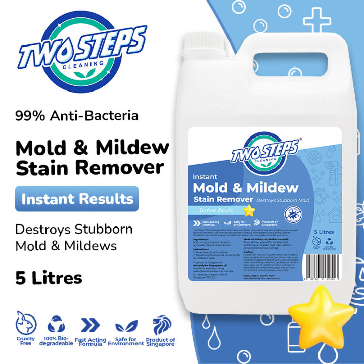 Two Steps Cleaning Mold & Mildew Remover 5 Litre Eco Refill | Lazada ...