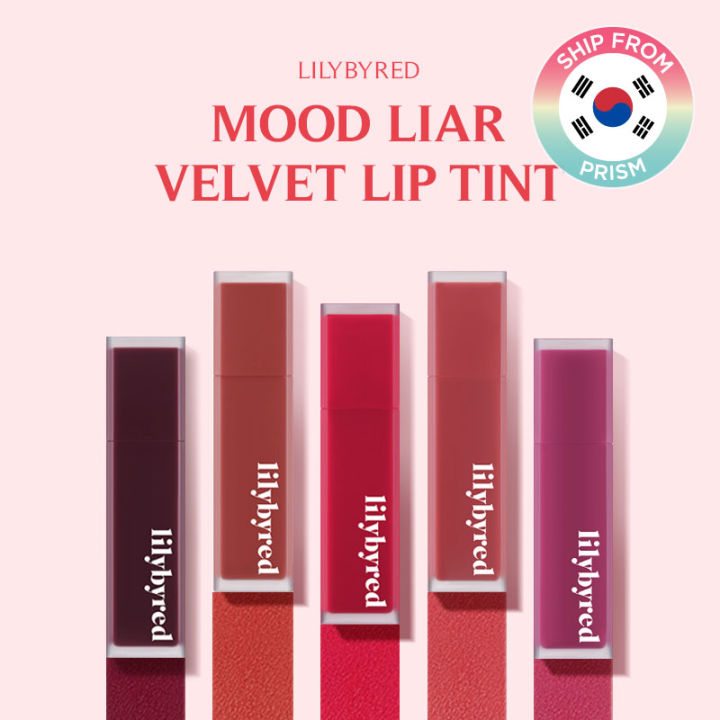 Lilybyred Mood Liar Velvet Lip Tint 4.2g - 10 Colors, Moist Inside ...