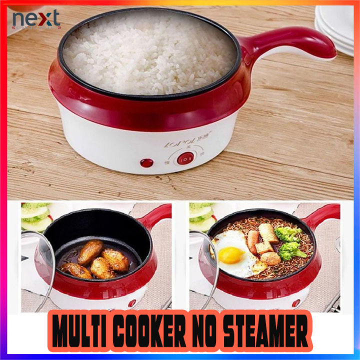 2 in 1 Multi Cooker with Steamer 1.2L Food Grade Stainless Steel Rice ...