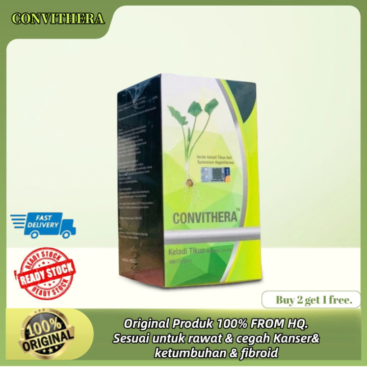 【授权伙伴】 NewCONVITHERA Herba Keladi Tikus 400mg Berhologram KKM (Original ...