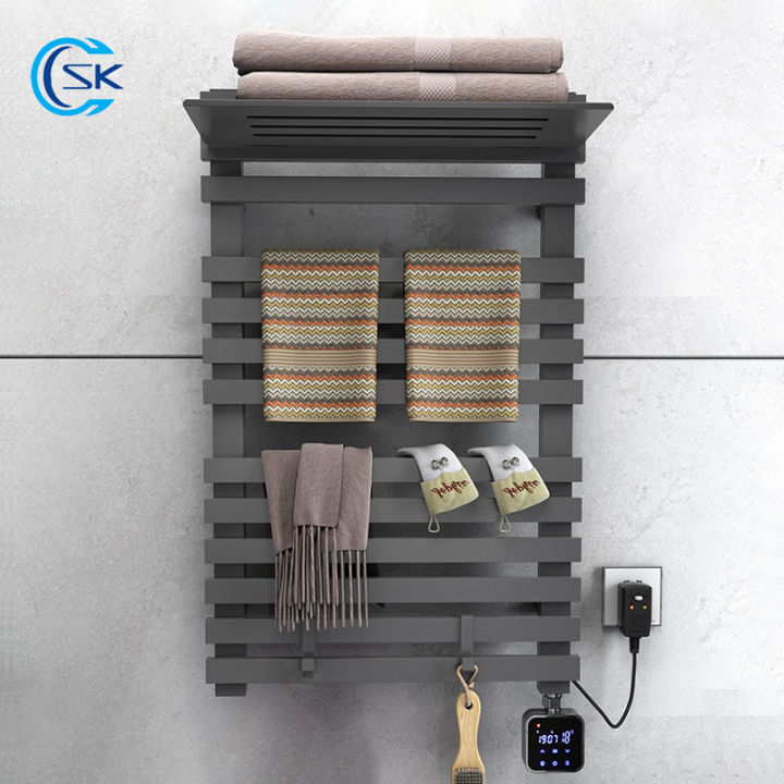 Bathroom Radiator Heated Rack WIFI Control Dryer Wall Mounted Electric ...