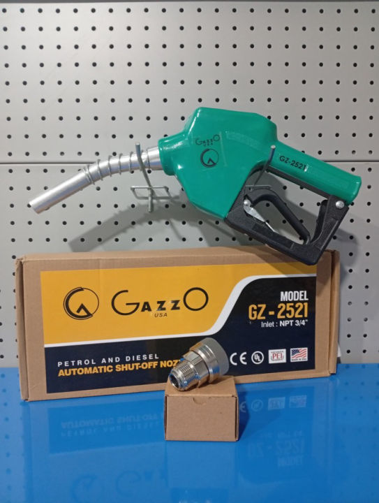 GAZZO Nozzle Gun + Swifil Pertamina / Pertamini 3/4 inch SPBU Pom ...
